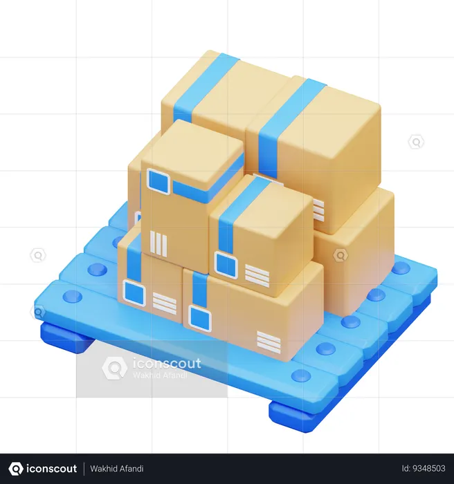 Delivery Pallets 3D Icon - E-commerce & Shopping 3D Icons | IconScout