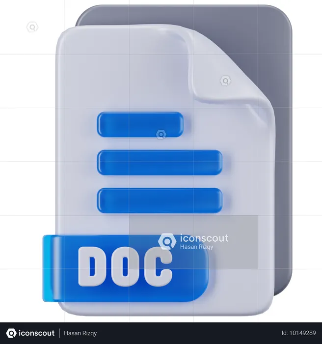 Docx FIle 3D Icon - Free Download Files & Folders 3D Icons | IconScout