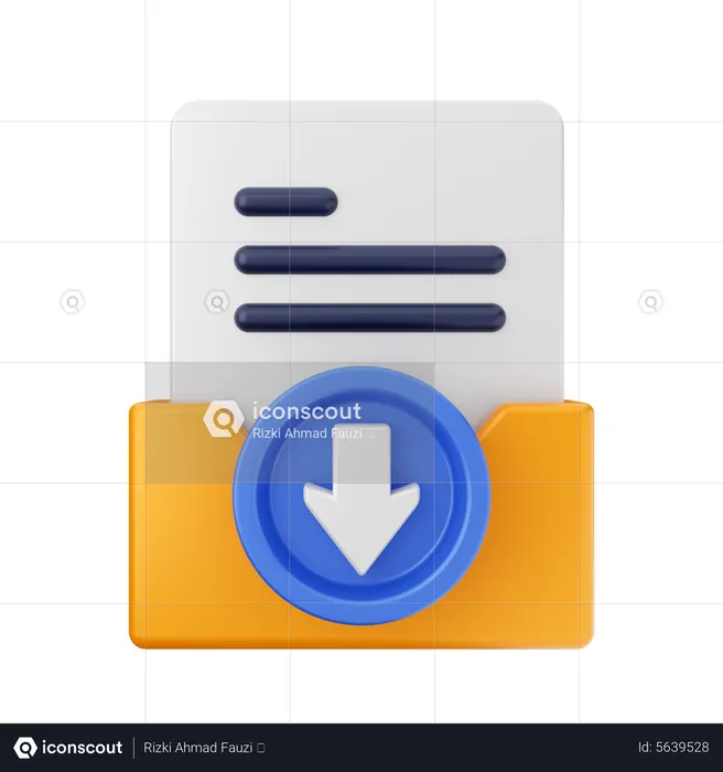 Download Folder 3D Icon - Free Download Files & Folders 3D Icons ...
