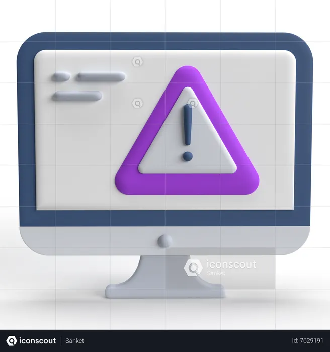 Error 3D Icon - Free Download Crime & Security 3D Icons | IconScout