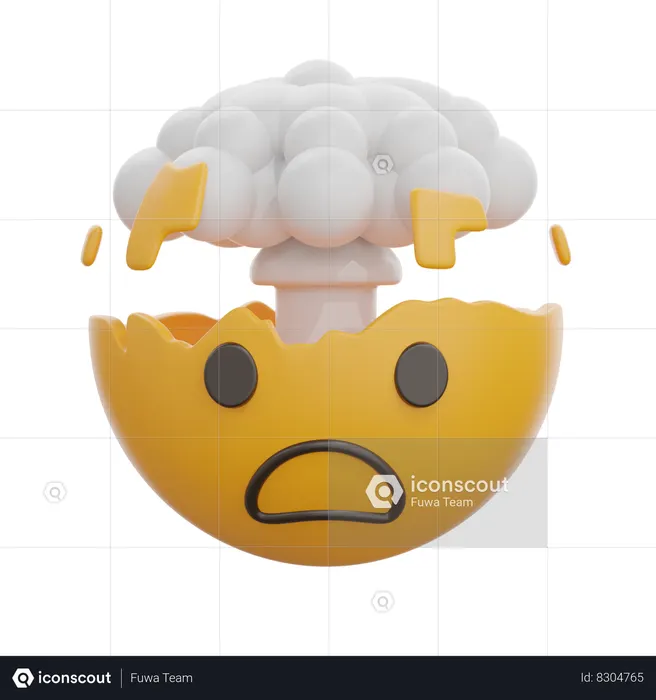 Exploding Head 3D Icon - Free Download Sign & Symbols 3D Icons | IconScout