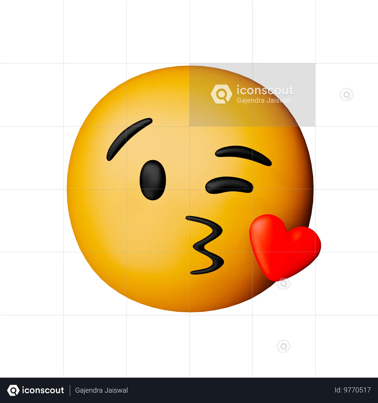 얼굴에 키스하는 얼굴 이모티콘 3d Icon 무료 다운로드 기호 및 기호 3d Icons Iconscout