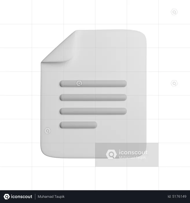 File 3D Icon - Free Download Files & Folders 3D Icons | IconScout