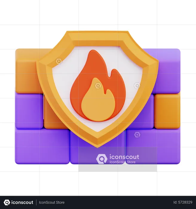 Firewall 3D Icon - Free Download Crime & Security 3D Icons | IconScout