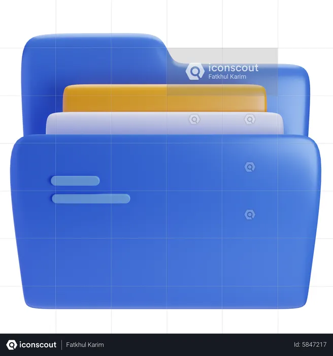 Folder 3D Icon - Free Download Files & Folders 3D Icons | IconScout