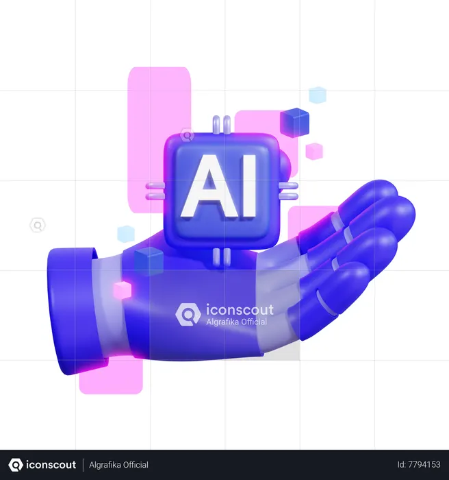 Furture Hand Ai 3D Icon - Free Download Science & Technology 3D Icons ... Furture Hand Ai 3D Icon - Free Download Science & Technology 3D Icons ...