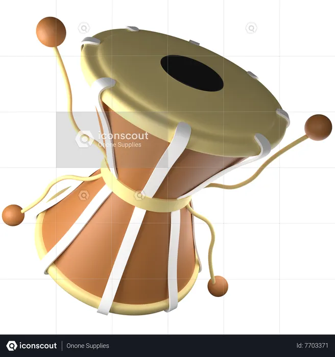 Gendang 3d Icon Download In Png Obj Or Blend Format