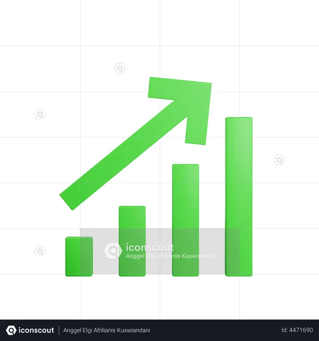 Growth Chart 3D Illustration download in PNG, OBJ or Blend format Growth Chart 3D Illustration download in PNG, OBJ or Blend format