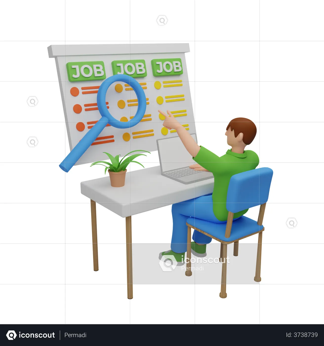 HR managers searching new employee 3D Illustration download in PNG, OBJ ... HR managers searching new employee 3D Illustration download in PNG, OBJ ...