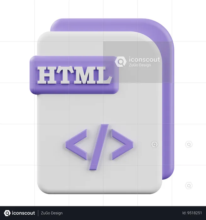 HTML 3D Icon - Free Download Files & Folders 3D Icons | IconScout