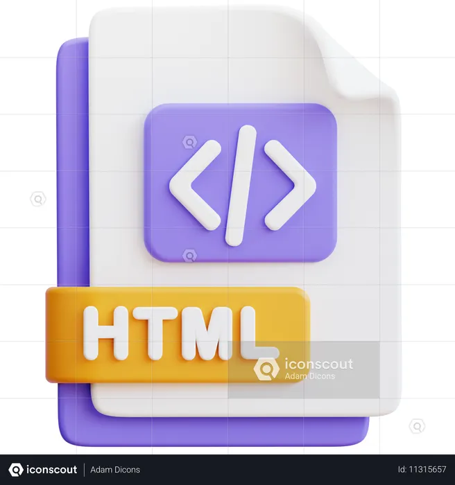 Html 3D Icon - Free Download Science & Technology 3D Icons | IconScout