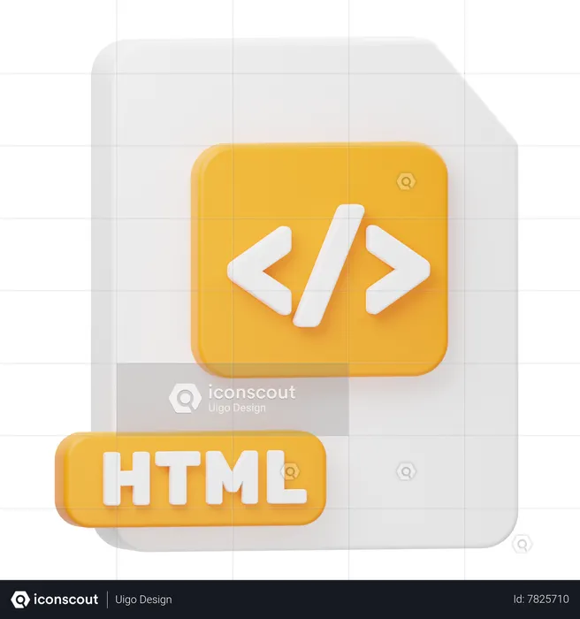 HTML 3D Icon - Free Download Seo & Web 3D Icons | IconScout