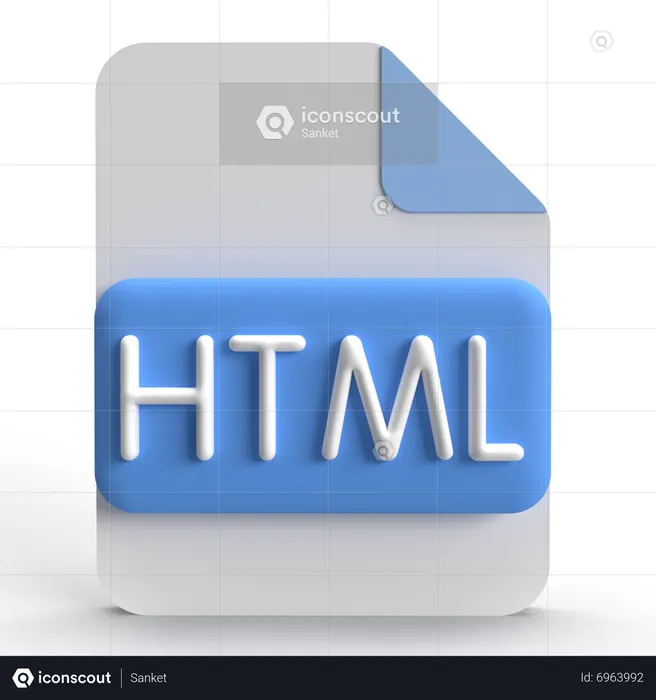 HTML 3D Icon - Free Download Files & Folders 3D Icons | IconScout