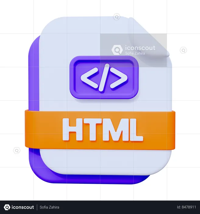 HTML File 3D Icon - Free Download Design & Development 3D Icons | IconScout