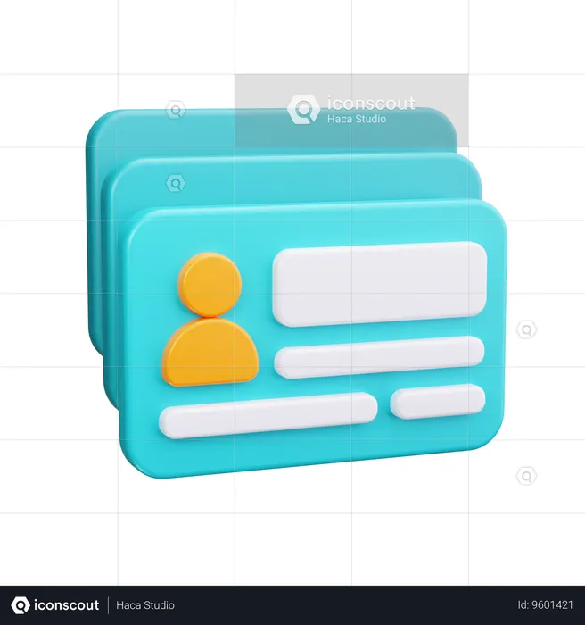 Identification 3D Icon - Free Download Business 3D Icons | IconScout