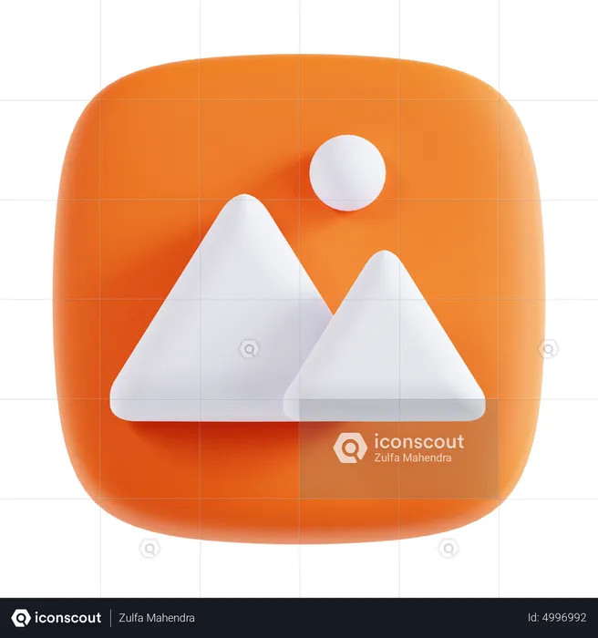 Image 3D Icon download in PNG, OBJ or Blend format