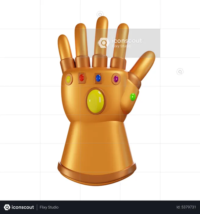 Premium Infinity Gauntlet 3D Icon download in PNG, OBJ or Blend format