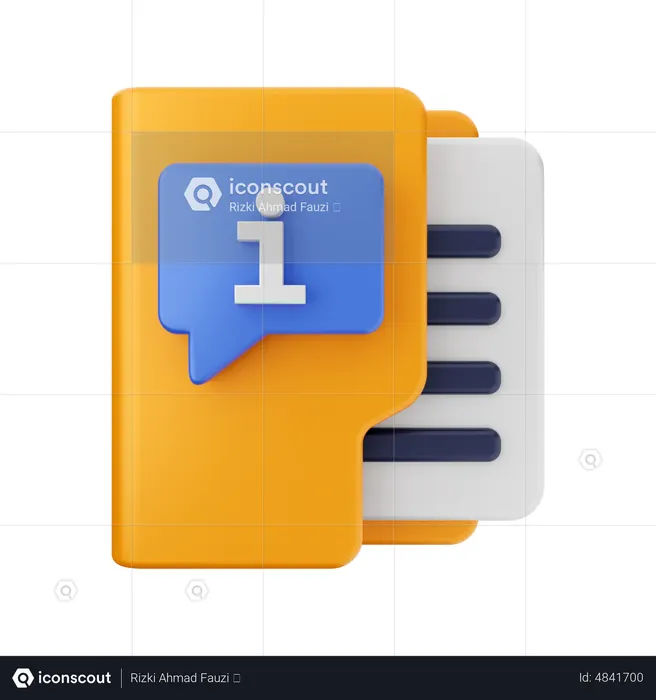 Information Folder 3D Icon - Free Download Files & Folders 3D Icons ...