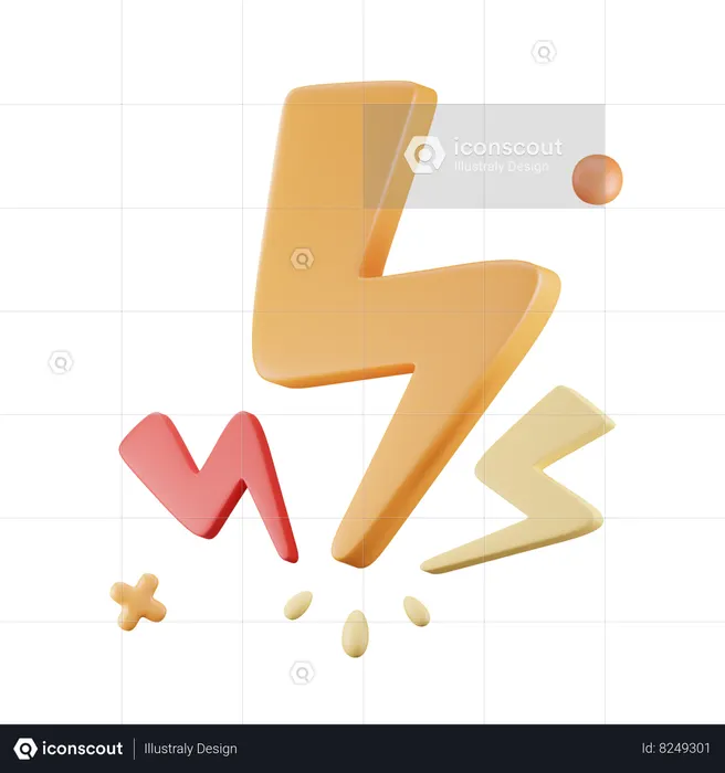 Lightning Bolt 3D Icon download in PNG, OBJ or Blend format Lightning Bolt 3D Icon download in PNG, OBJ or Blend format