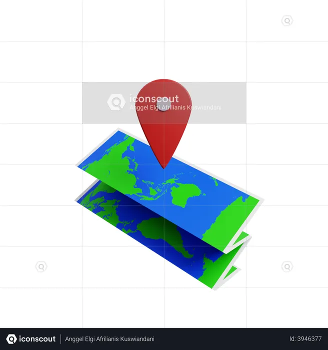 Location Map 3d Illustration Download In Png Obj Or Blend Format