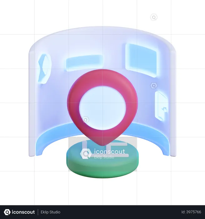 Mapa 3D Icon - Free Download Tecnología científica 3D Icons | IconScout