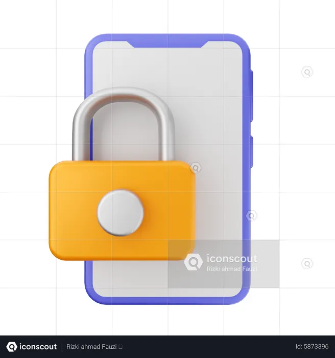 Mobile Lock 3D Icon - Free Download User Interface 3D Icons | IconScout
