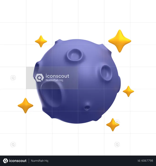 Moon And Stars 3D Icon - Free Download Nature 3D Icons | IconScout