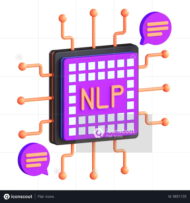 Natural Language Processing NLP 3D Icon - Free Download Science ...