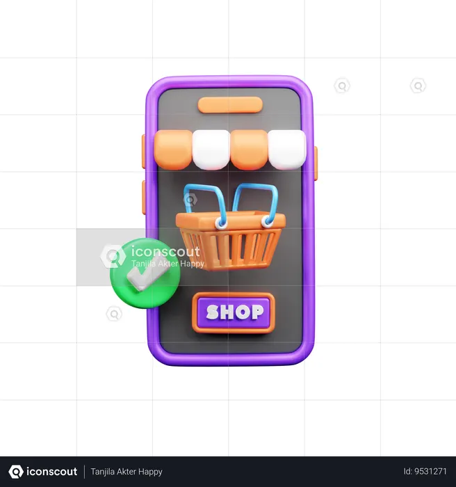 Online Shopping 3D Icon - Free Download E-commerce & Shopping 3D Icons | IconScout