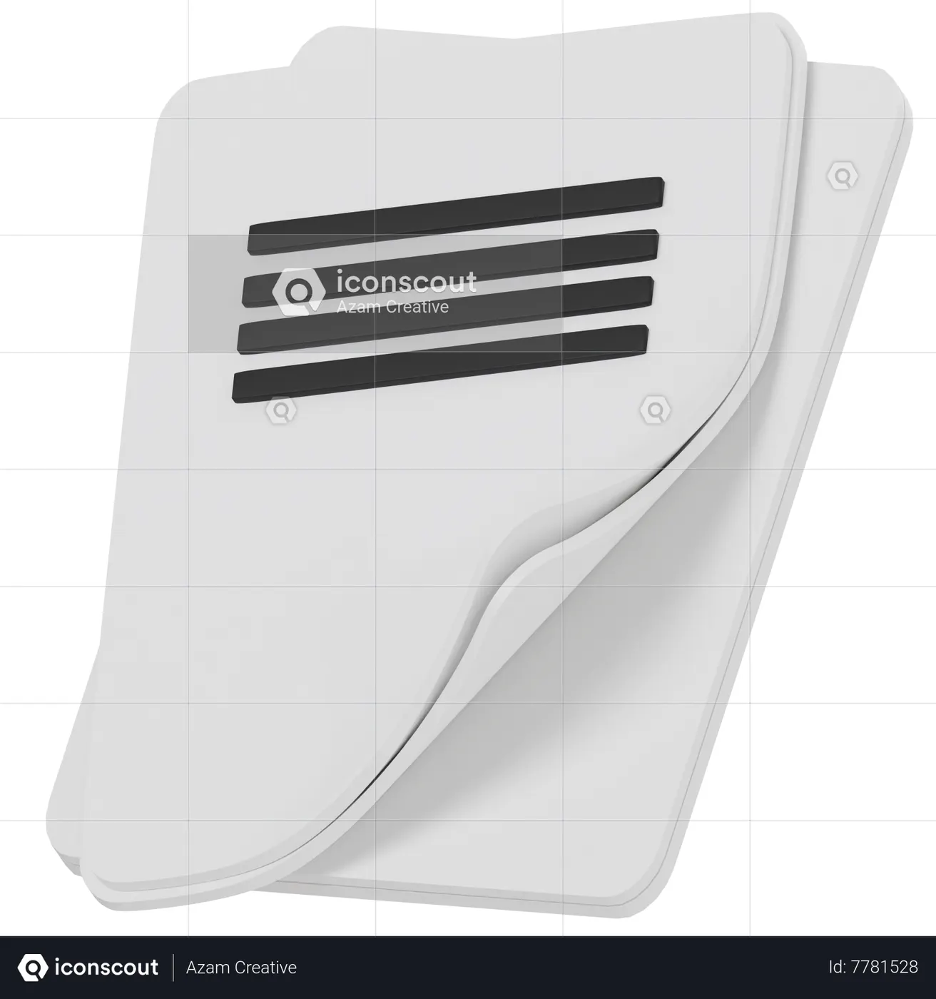 Paper 3D Icon - Free Download Business 3D Icons | IconScout