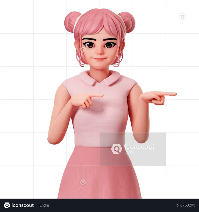 Pointing To Right Side Using Both Hand 3d Illustration Download In Png Obj Or Blend Format