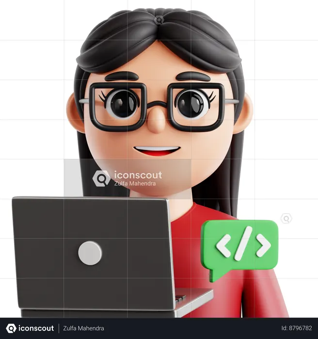 Programmer 3D Icon - Free Download People 3D Icons | IconScout