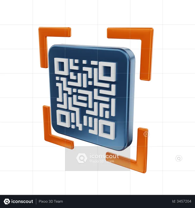 Qr Code 3D Illustration - Free Download E-commerce & Shopping 3D ...