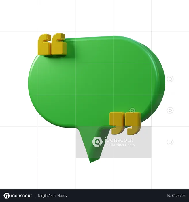 Quote Frame 3D Icon - Free Download Seo & Web 3D Icons | IconScout