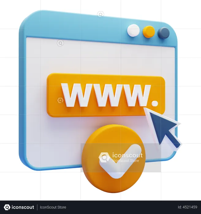 Registered Domain 3D Icon - Free Download Seo & Web 3D Icons | IconScout