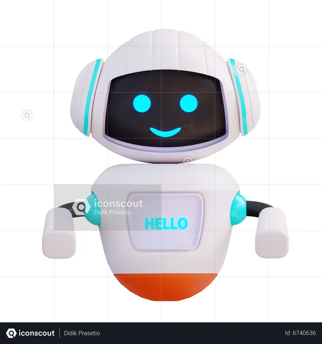 Robot 3D Icon - Free Download Science & Technology 3D Icons | IconScout