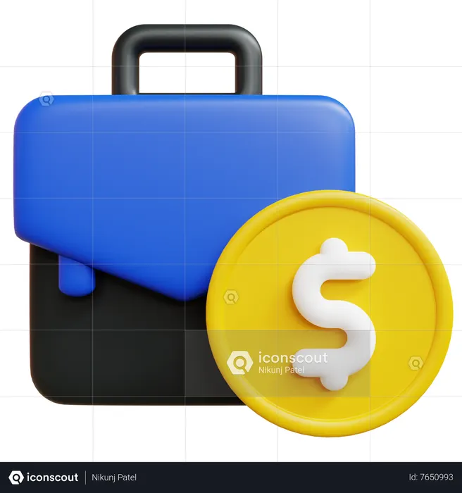 Salary 3D Icon download in PNG, OBJ or Blend format