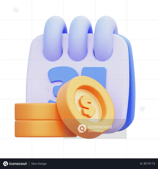 Salary Date 3D Icon - Free Download Business 3D Icons | IconScout
