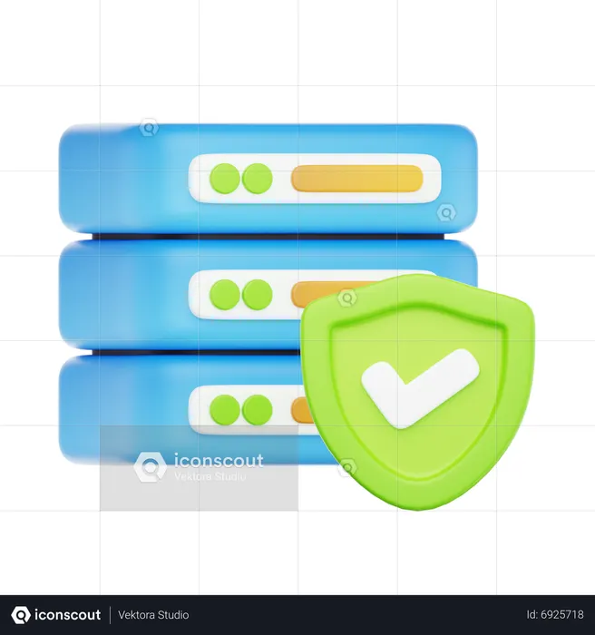 Secured Database 3d Icon Free Download Crime And Security 3d Icons Iconscout