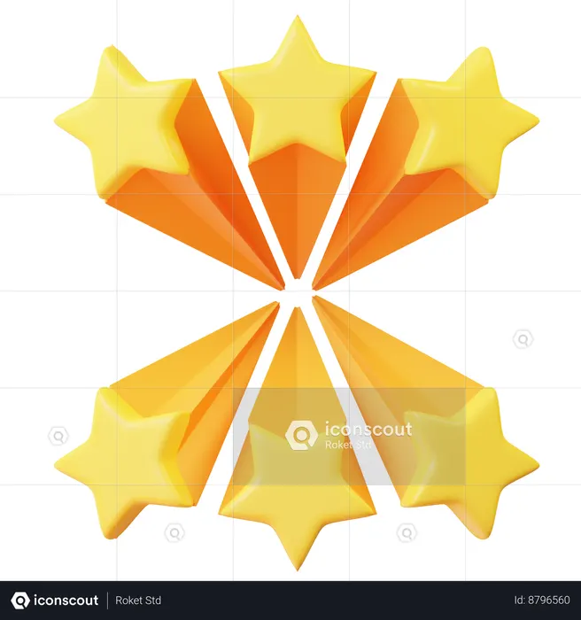 Shining Stars 3D Icon - Free Download Sign & Symbols 3D Icons | IconScout