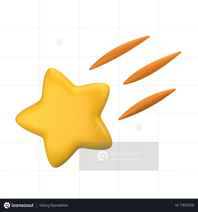 Shooting Star 3D Icon - Free Download Nature 3D Icons | IconScout