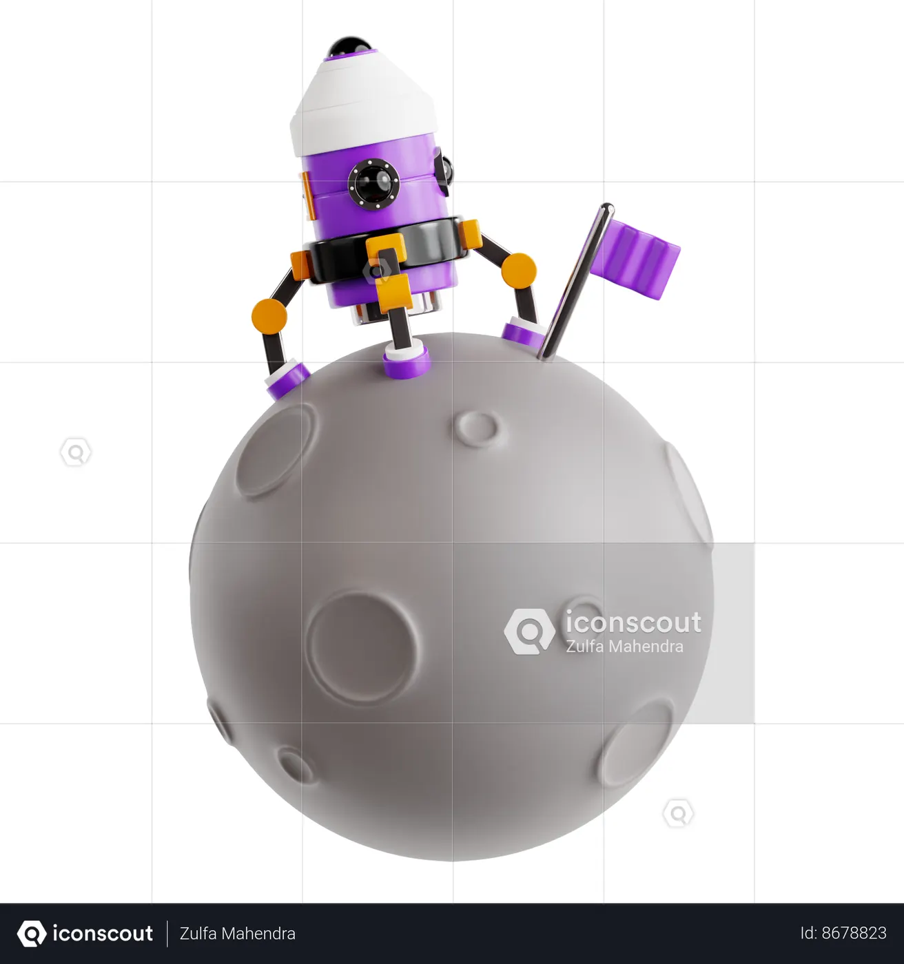 Space Exploration 3d Icon Free Download Science And Technology 3d Icons