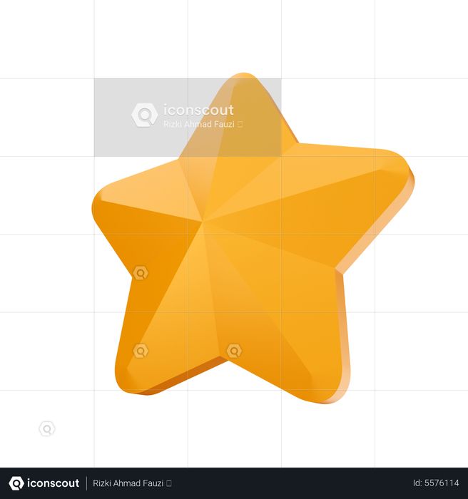 Premium Star 3D Icon download in PNG, OBJ or Blend format