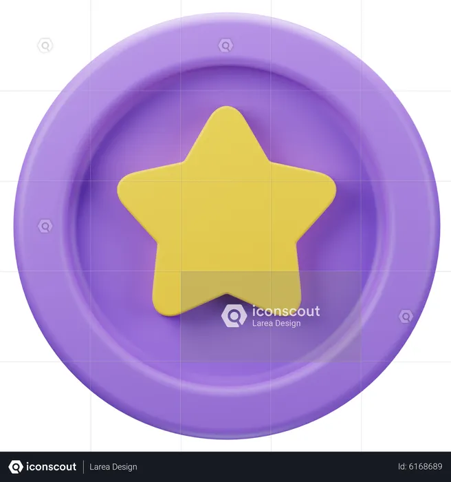 Star 3D Icon download in PNG, OBJ or Blend format