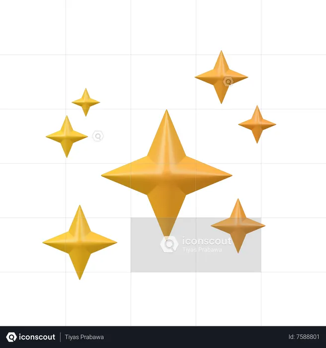 Stars 3D Icon - Free Download Nature 3D Icons | IconScout