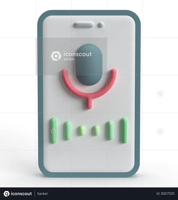 Voice Message 3D Icon - Free Download User Interface 3D Icons | IconScout