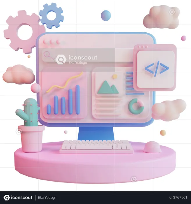 Web Development 3D Illustration - Free Download Design & Development 3D Illustrations | IconScout