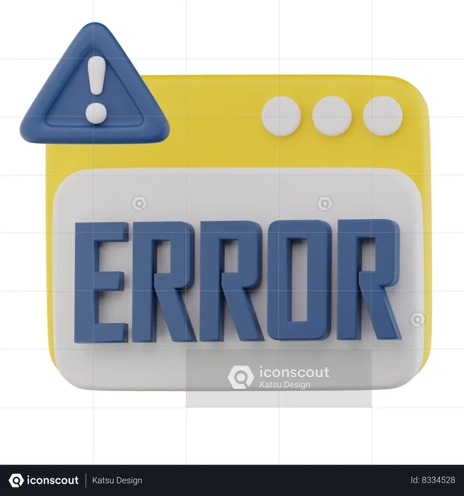 Web Error 3D Icon - Free Download Seo & Web 3D Icons | IconScout