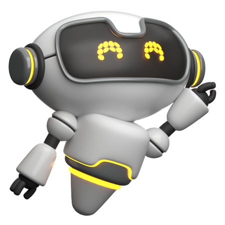 Flying Robot 3D Illustrations - Free Download in PNG, glTF