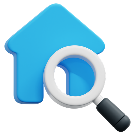 Home Search 3D Icons - Free Download in PNG, glTF